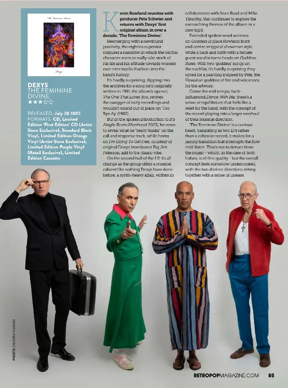 DEXYS THE FEMININE DIVINE ★★★★★ - PressReader