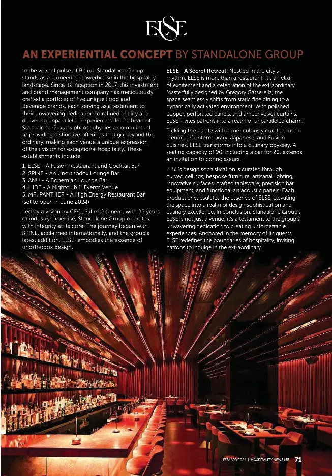 AN EXPERIENTI­AL CONCEPT BY STANDALONE GROUP - PressReader