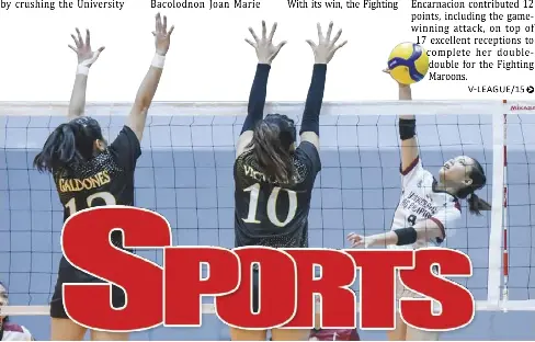 V-League: Monares stars as UP routs UST - PressReader