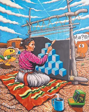 Artist Ryan Singer melds pop culture with his memories of growing up on ...