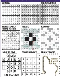 SOLUTIONS TO FRIDAY’S PUZZLES - PressReader