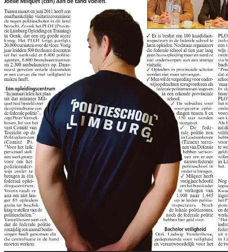 “Opleiding van agenten moet in Genk blijven” - PressReader