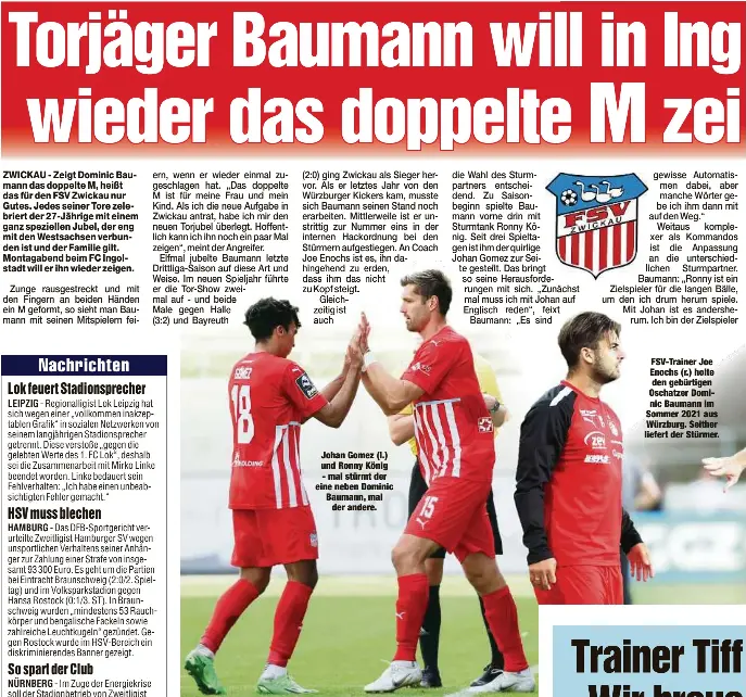 Torjäger Baumann will in Ing wieder das doppelte M zei - PressReader