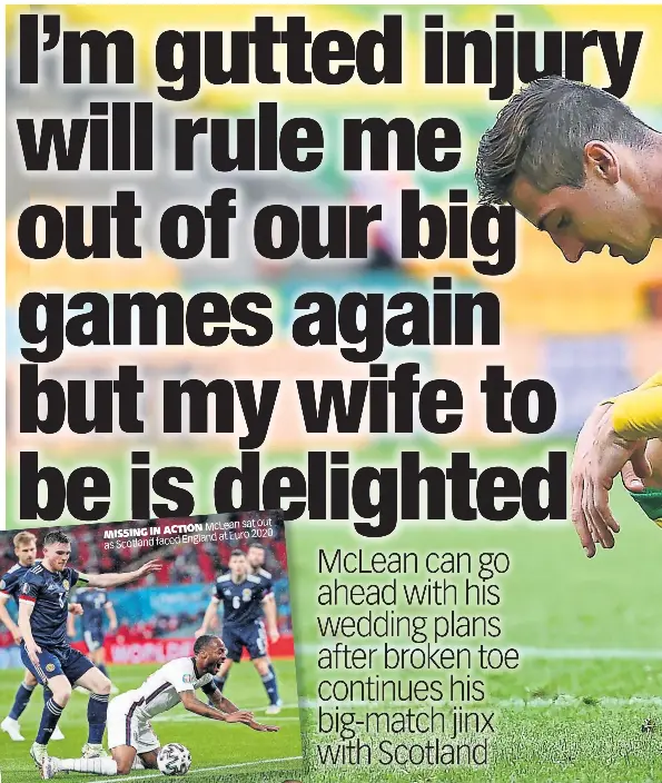 I’m gutted injury will rule me out of our big games again but my wife to be is delighted ...