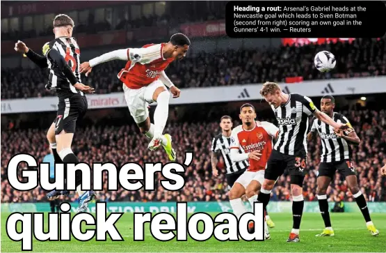 Gunners’ quick reload - PressReader