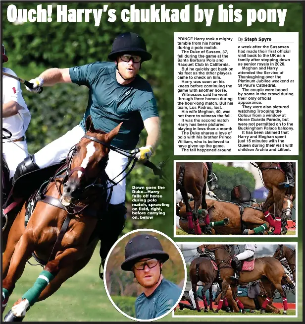 Ouch! Harry’s chukkad by his pony - PressReader