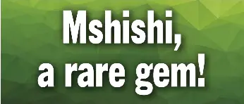 Mshishi, a rare gem! - PressReader