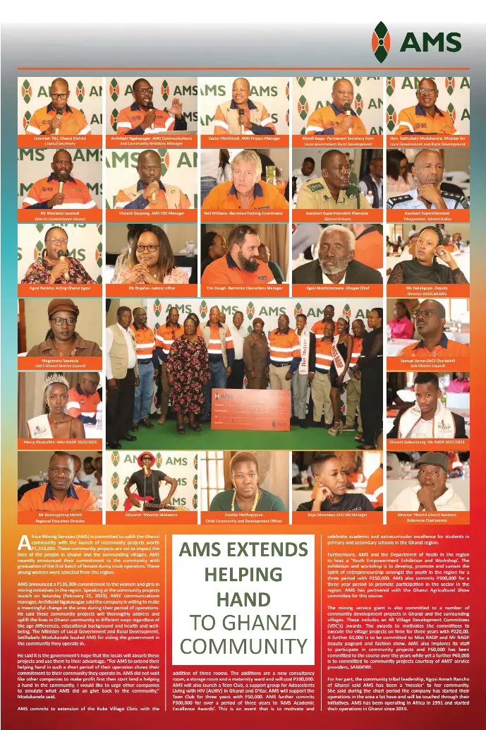 AMS EXTENDS HELPING HAND TO GHANZI COMMUNITY - PressReader