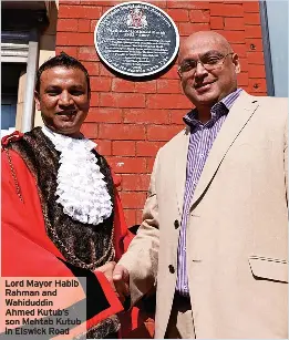 Curry house pioneer and campaigner for social justice is honoured with ...