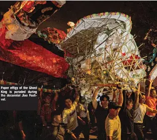 Burning effigy, bamboo crafts at once-a-decade Hong Kong festival ...
