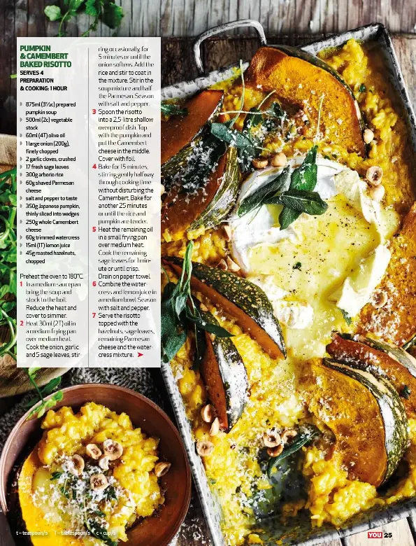 PUMPKIN & CAMEMBERT BAKED RISOTTO - PressReader