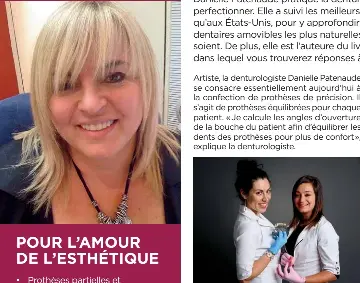 La denturolog­ie de précision, un art selon Danielle Patenaude ...
