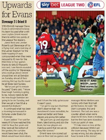 Upwards for Evans - PressReader