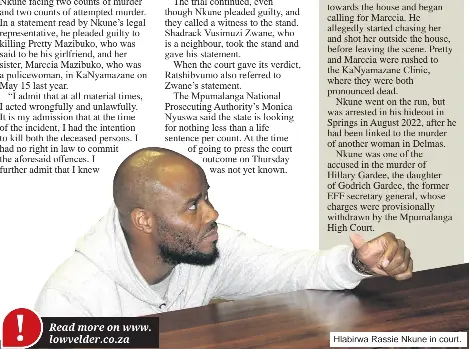 Nkune to be sentenced today for murdering sisters - PressReader