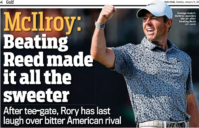 McIlroy: Beating Reed made it all the sweeter - PressReader