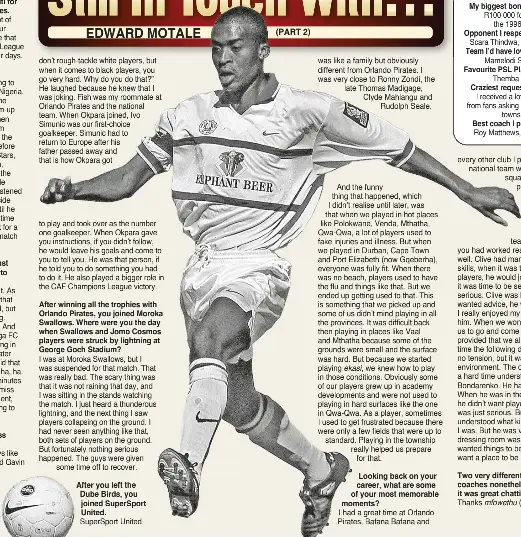 Still in Touch With... - PressReader