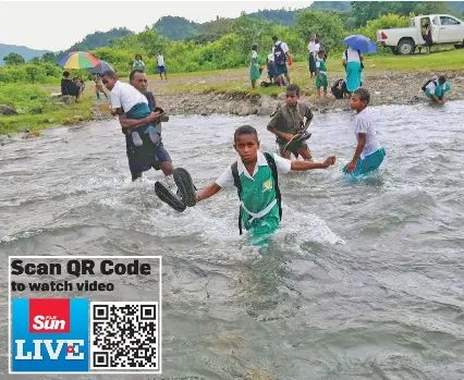 Safety of School Children on the Line Crossing Wainimala River ...