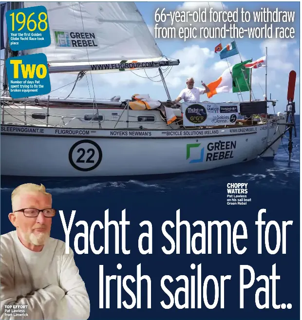 Yacht a shame for Irish sailor Pat.. - PressReader