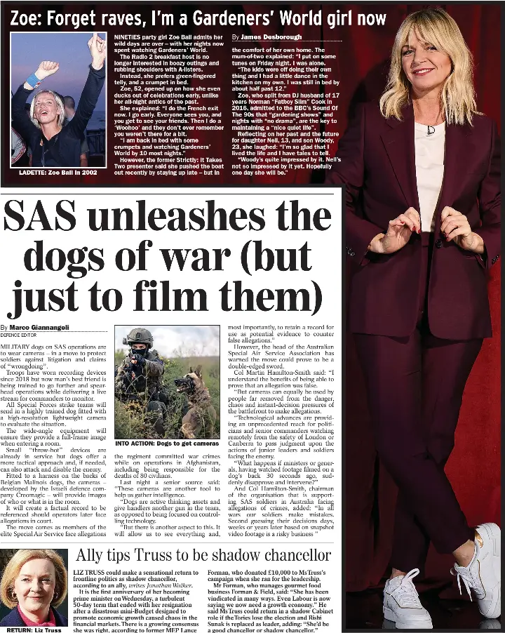 SAS unleashes the dogs of war (but just to film them) - PressReader