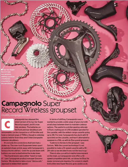 Campagnolo Super Record Wireless groupset - PressReader