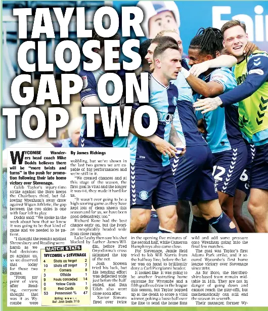 TAYLOR CLOSES GAP ON TOP TWO - PressReader