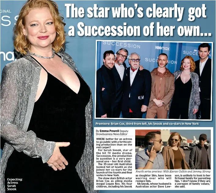 The star who’s clearly got a Succession of her own... - PressReader