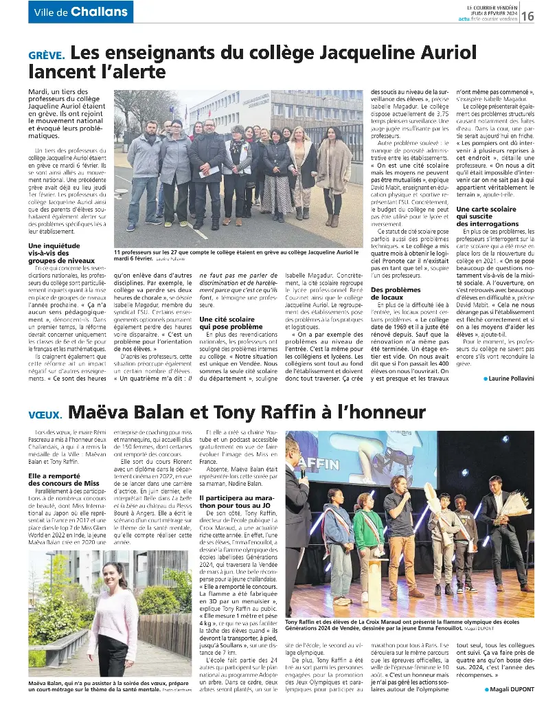 Les enseignant­s du collège Jacqueline Auriol lancent l’alerte ...
