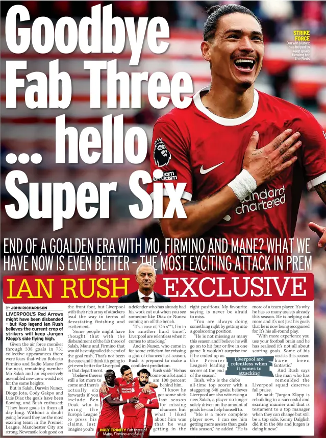 Goodbye Fab Three ... hello Super Six IAN RUSH - PressReader