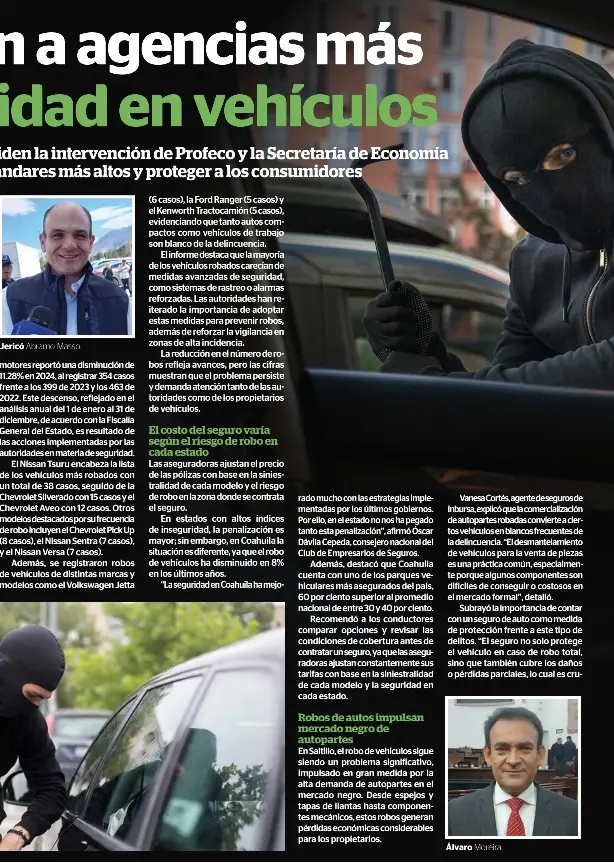 Exigen a agencias más seguridad en vehículos - PressReader