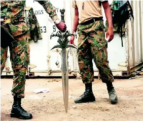 JDF move to clear air about alleged Satan sword - PressReader