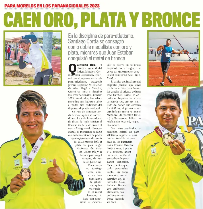 CAEN ORO, PLATA Y BRONCE - PressReader