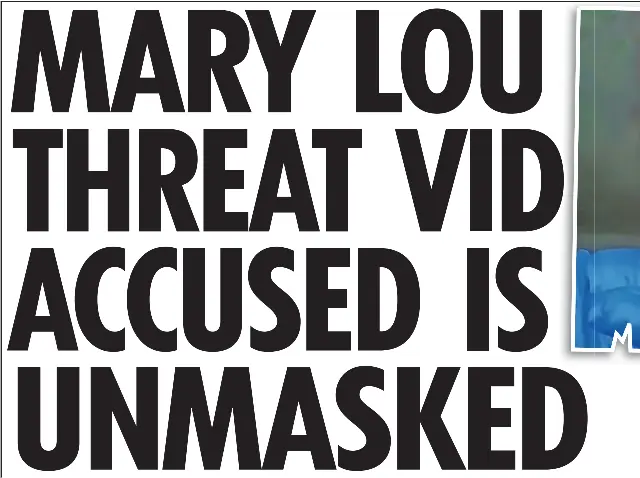 MARY LOU THREAT VID ACCUSED IS UNMASKED Man due in court today over sinister TikTok rant ...