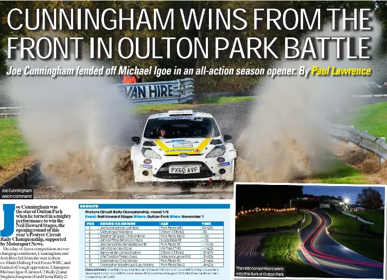 CUNNINGHAM WINS FROM THE FRONT IN OULTON PARK BATTLE - PressReader