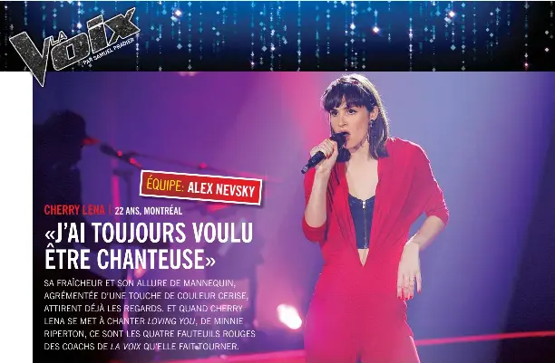 La Voix: les confidence­s de Cherry Lena et de Lara Fabian - PressReader