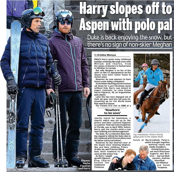 Harry slopes off to Aspen with polo pal - PressReader