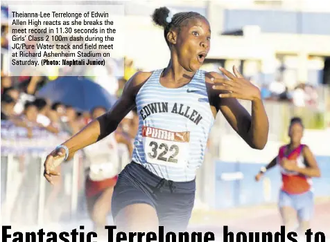Fantastic Terrelonge bounds to 100m PB at Pure Water meet - PressReader