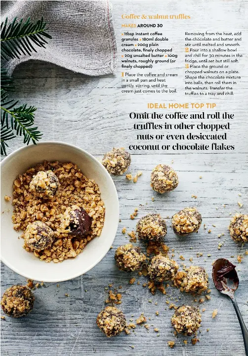Coffee & walnut truffles - PressReader