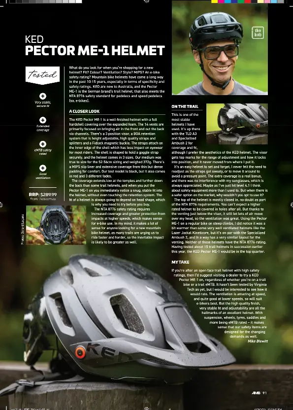 PECTOR ME 1 HELMET - PressReader