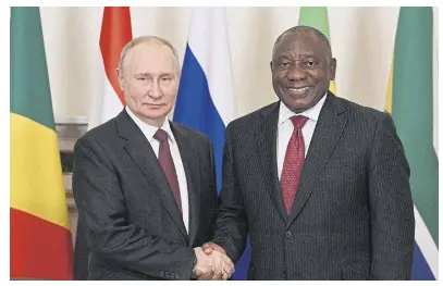 Ramaphosa to Putin: ‘Fighting must stop’ - PressReader