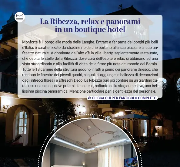 La Ribezza, relax e panorami in un boutique hotel - PressReader
