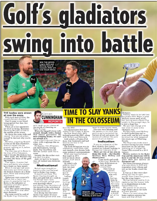 Golf’s gladiators swing into battle - PressReader