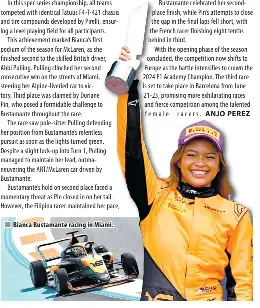 Filipina racer Bianca Bustamante clinches second in F1 Academy race - PressReader