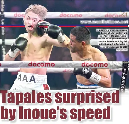 Tapales surprised by Inoue’s speed - PressReader