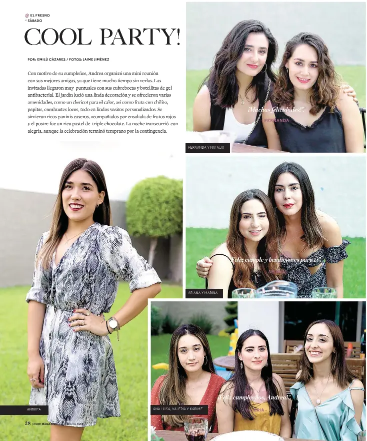 Andrea celebra su cumpleaños entre amigas - PressReader