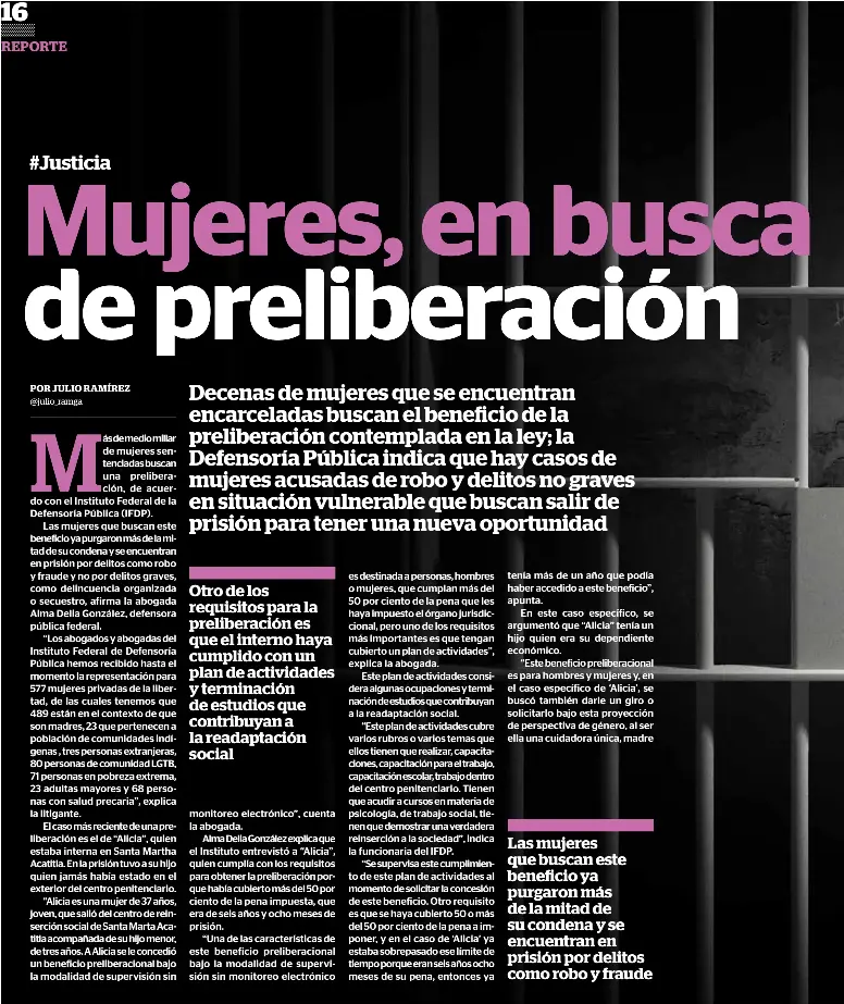 Mujeres, en busca de preliberac­ión - PressReader