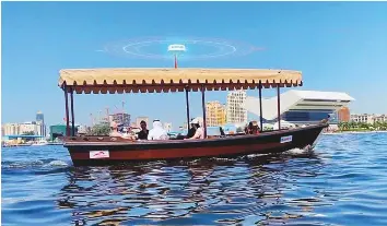Trial of autonomous electric abra begins on Dubai Creek - PressReader