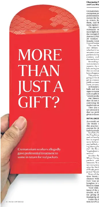 Giving of red packets: When is it corruption? - PressReader
