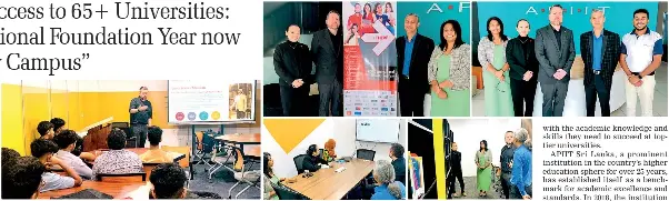 “Guaranteed Access to 65+ Universiti­es: NCUK Internatio­nal Foundation Year now at APIIT Kandy ...