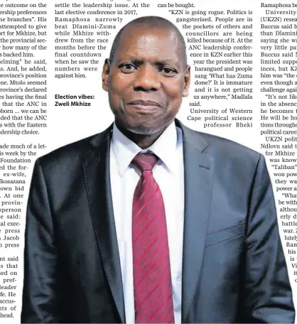 ANC in KZN backs Zweli Mkhize - PressReader