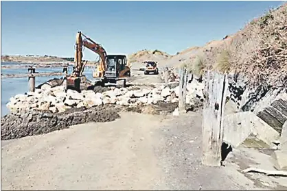 Tonnes of rock to protect Spit - PressReader